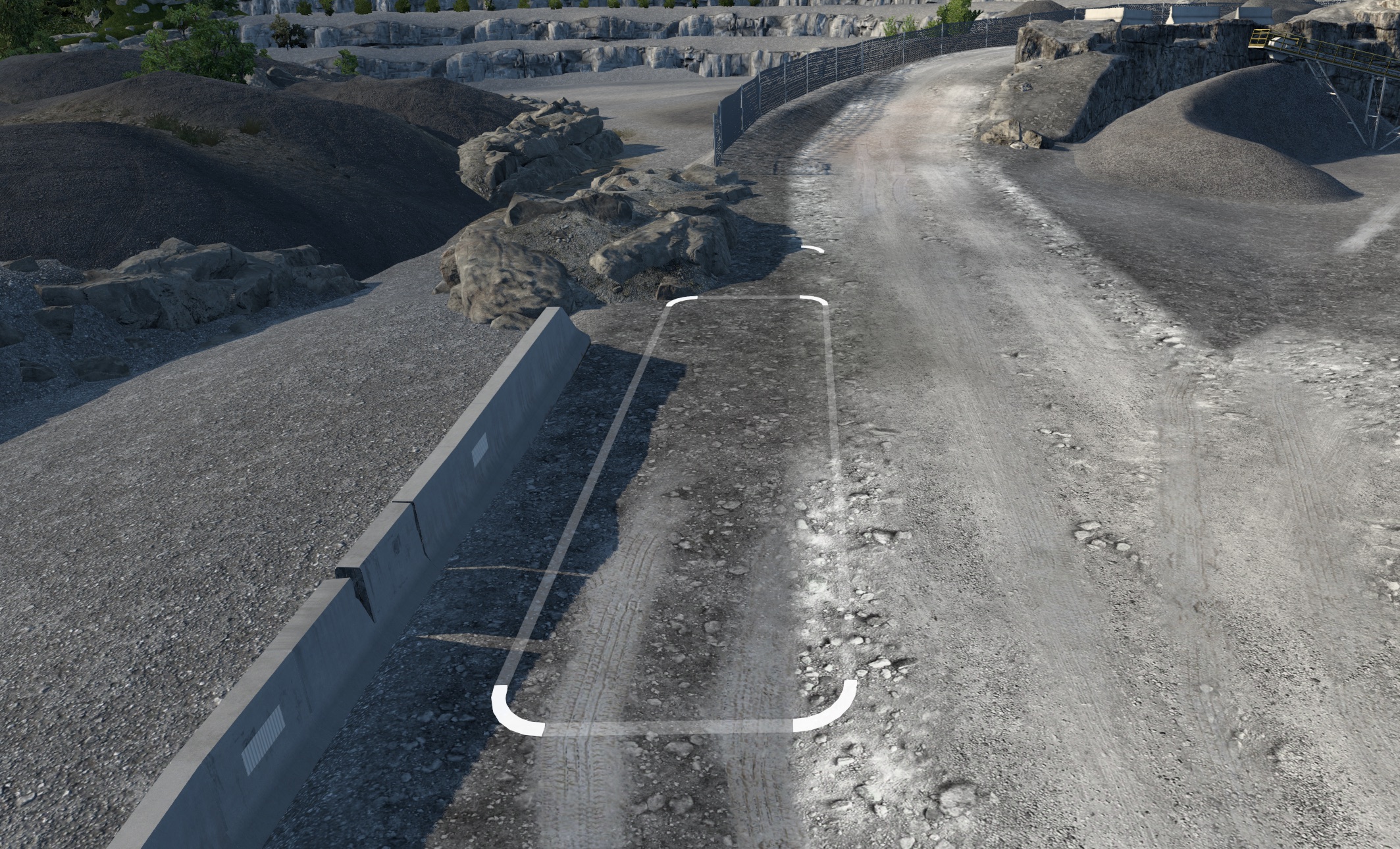 Rocks in way of truck parking. Graz Stein-Bruch [185855] - SCS Software
